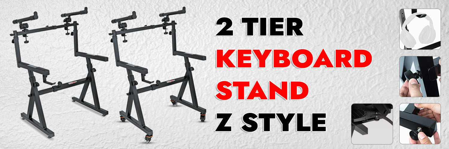 2 Tier Keyboard Stand Z Style - 5 Core