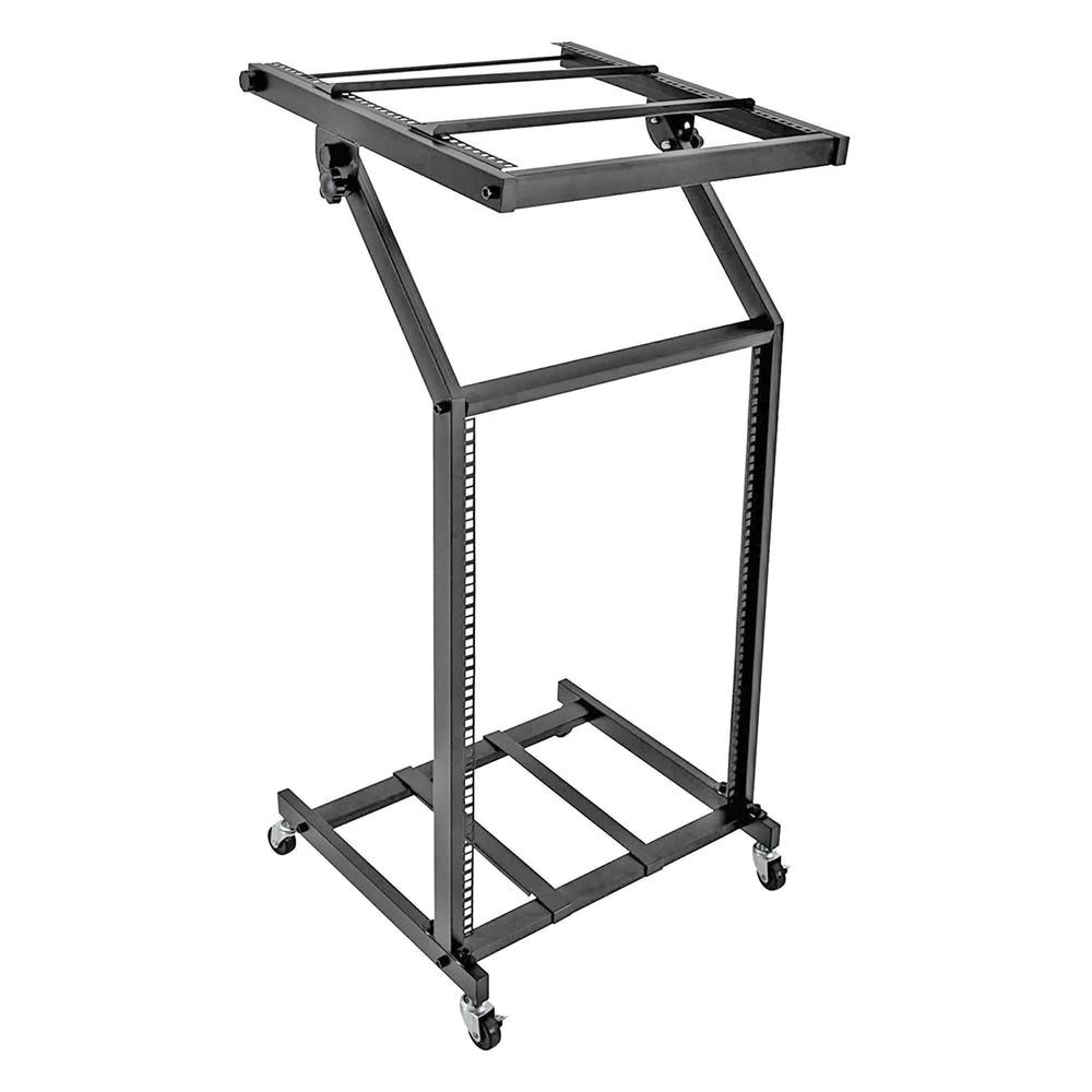5 Core 16U DJ Mixer Stand Adjustable Rack Mount Cart - 5 Core