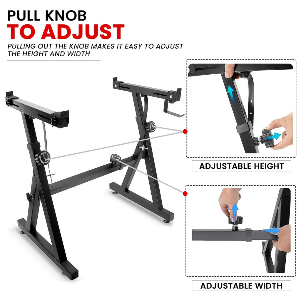 Keyboard Stand Adjustable Piano Riser Digital Synth Holder