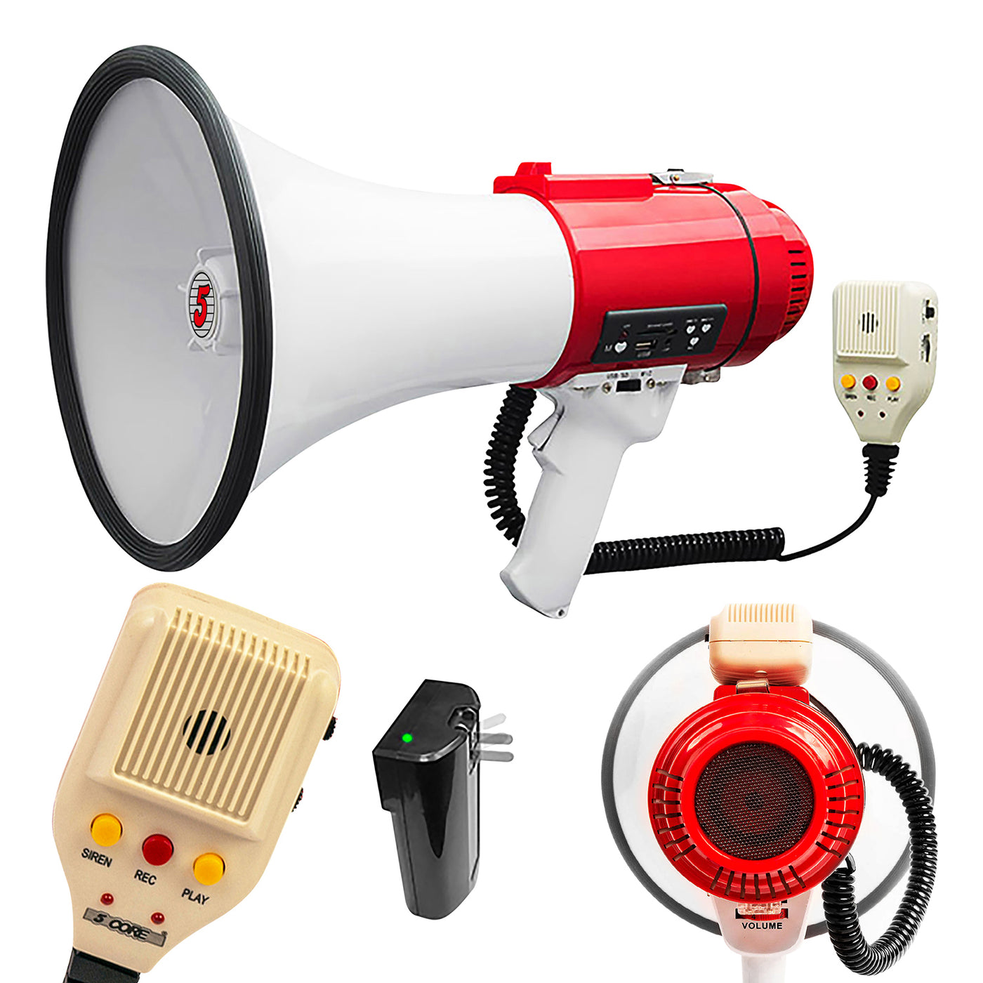 Megaphone Bullhorn Speaker Order Online from- 5 Core.