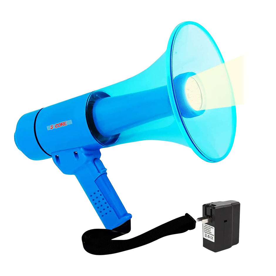 5 Core 40W Compact, Portable Waterproof Megaphone/ All Weather Bullhorn ...