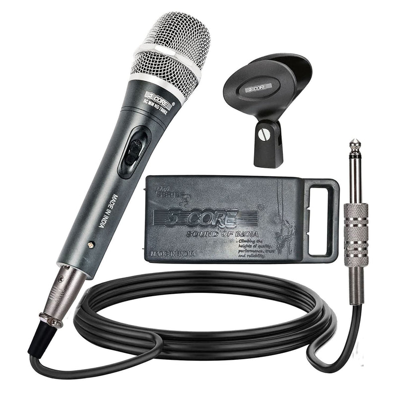 5 Core Handheld Microphone Neodymium Vocal Metal Mic - 5 Core