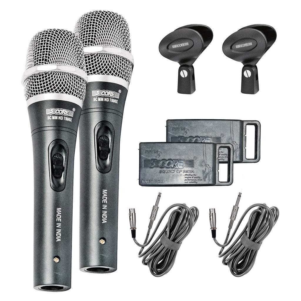5 Core Handheld Microphone Neodymium Vocal Metal Mic - 5 Core